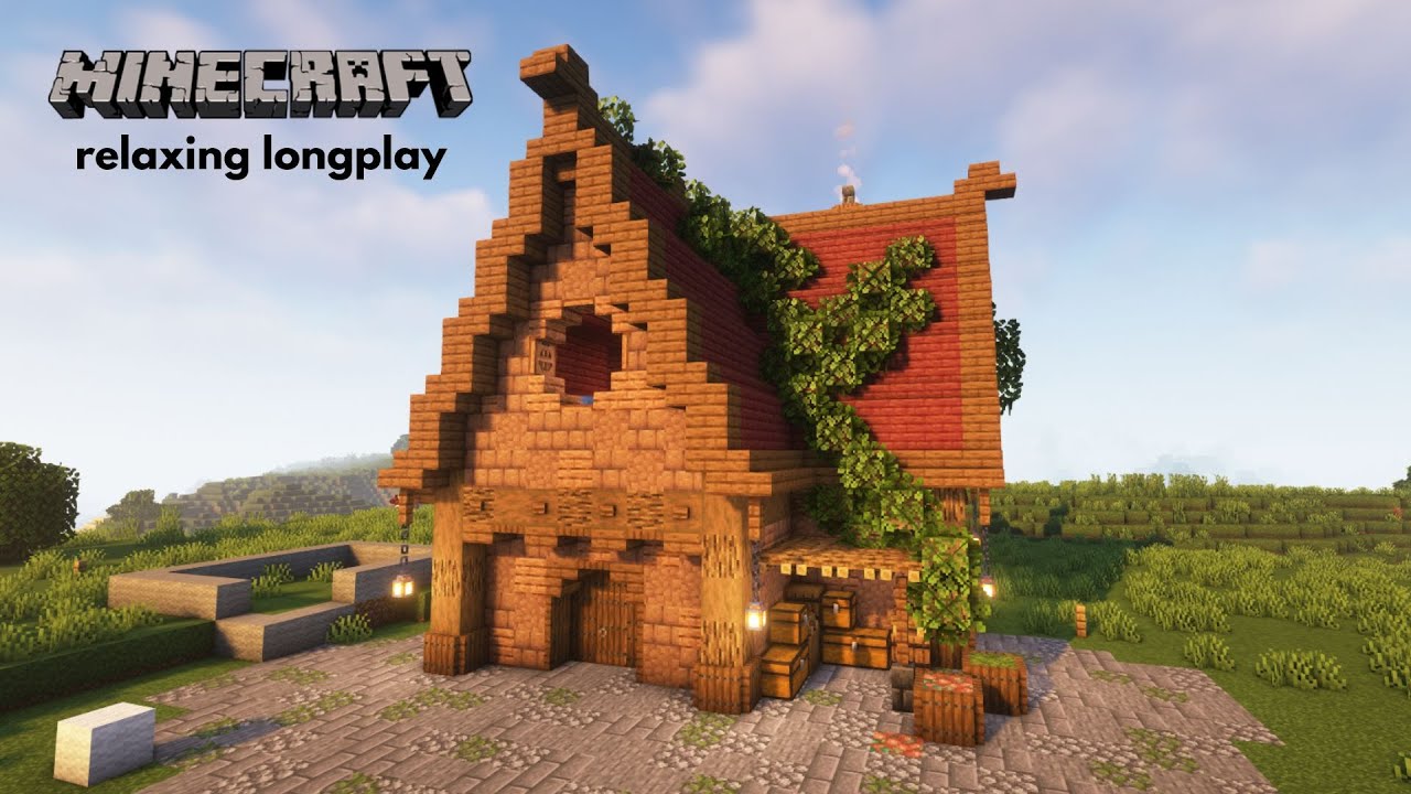 Minecraft Survival - Relaxing Longplay, Librarian House (No Commentary ...