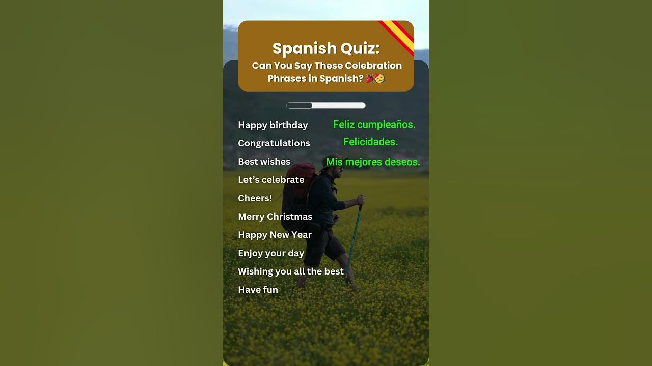 Do you know these common phrases in Spanish? Quick Spanish Test # ...