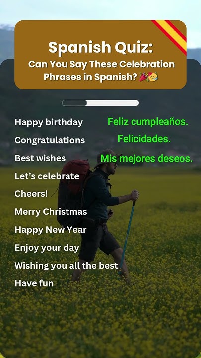 Do you know these common phrases in Spanish? Quick Spanish Test # ...