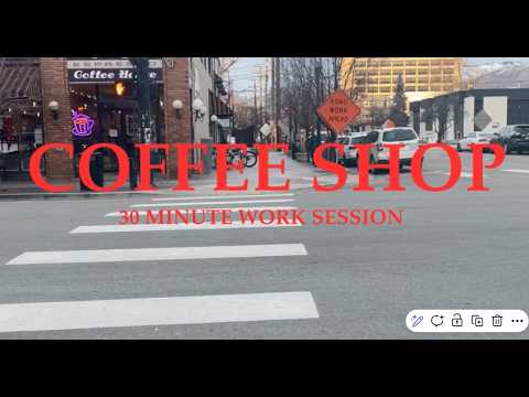 Coffee Shop Work Session 👨‍💻 work with me | study with me | natural ...