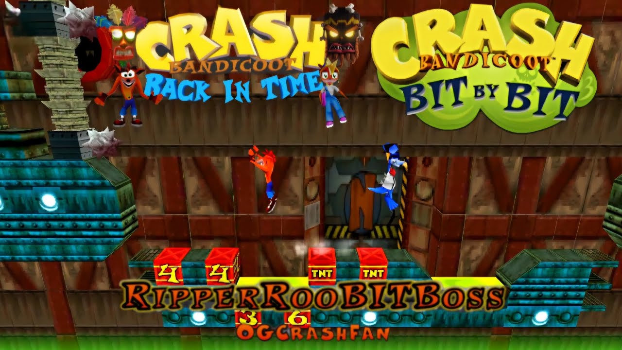 Crash Bandicoot - Back In Time Fan Game: Bit By Bit: Ripper Roo BIT ...