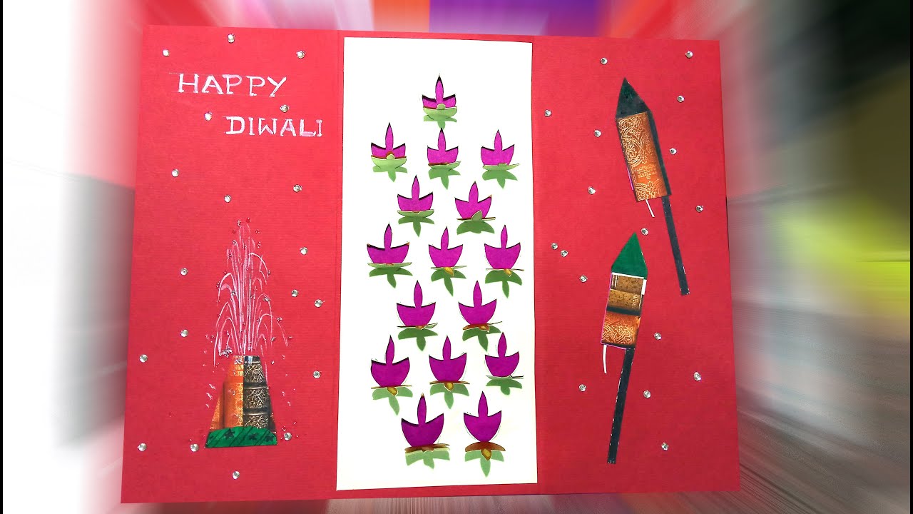 DIY Diwali Greeting Card | Easy Diwali Handcrafts | Crafts 2020 - YouTube