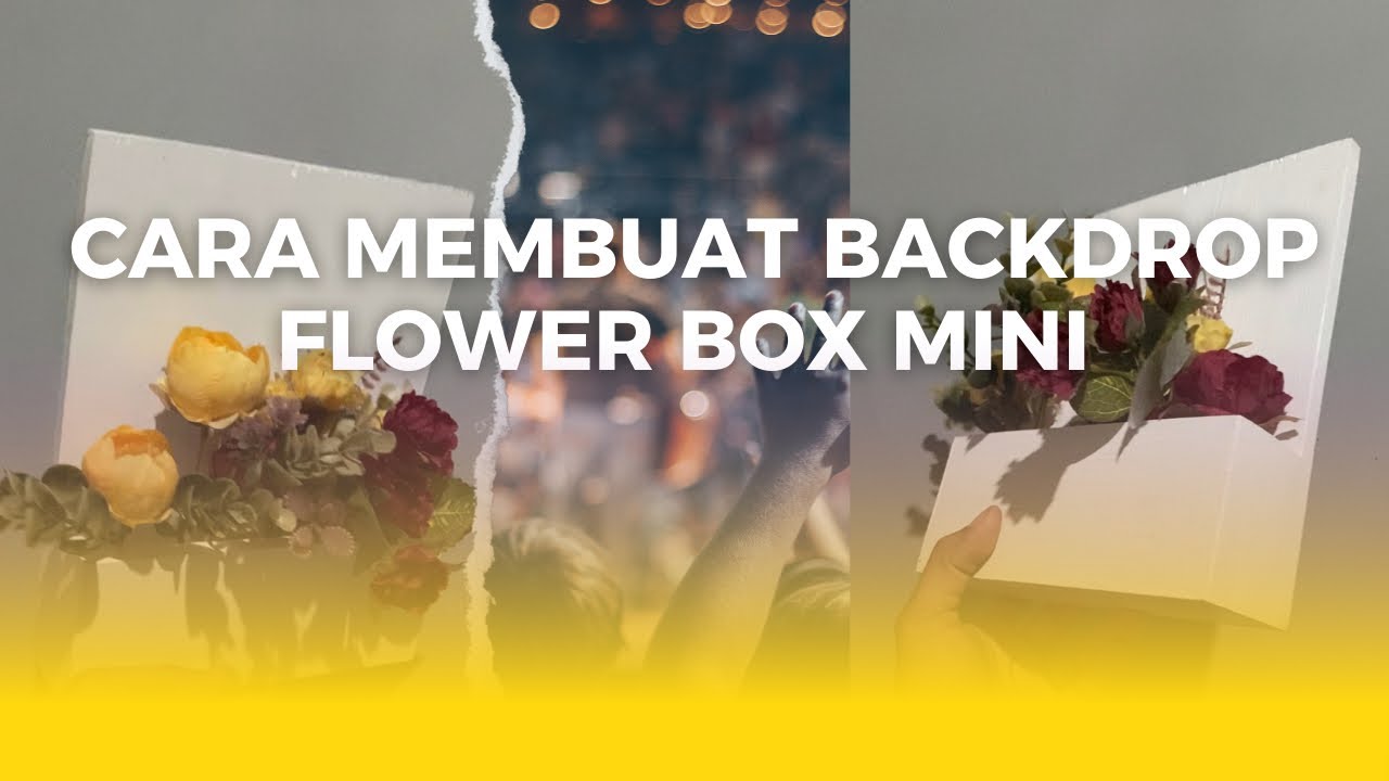 CARA MEMBUAT PAPAN MINI FLOWER / PAPAN BOX FLOWER - YouTube