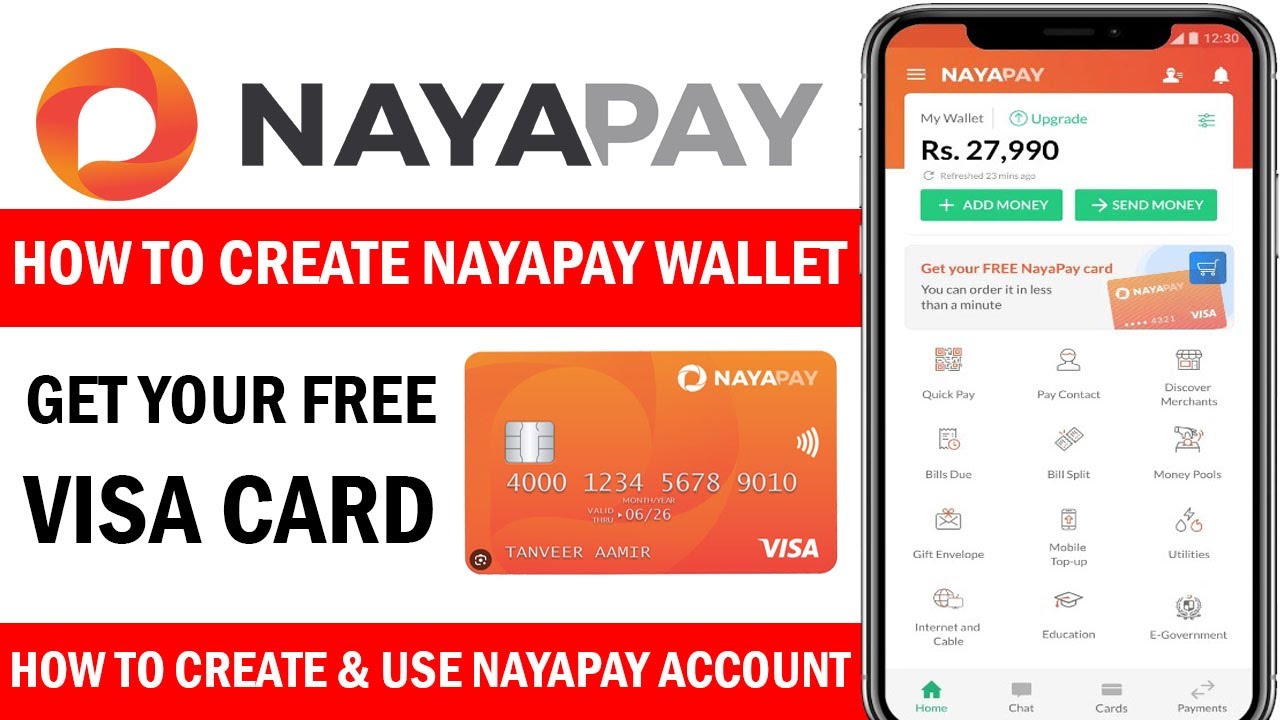 How To Create NayaPay Wallet | Nayapay Wallet | How To Get Free Visa ...