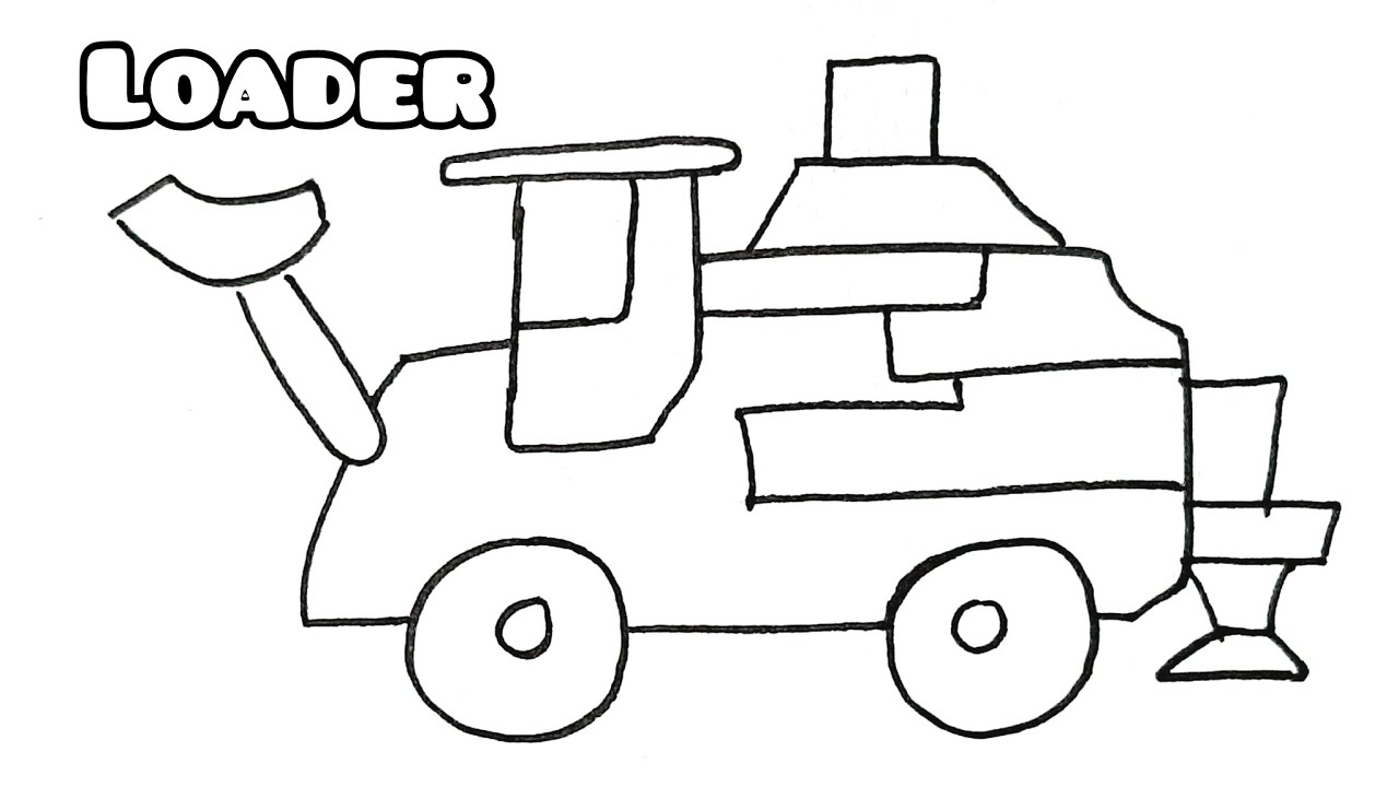 How To Draw Loader Very Easy For Kids 🕊 || Step By step || Let's To ...