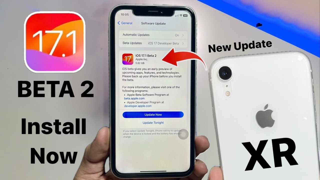 iOS 17.1 Beta 2 iPhone XR - How to update iPhone Xr on iOS 17 Beta 2 ...