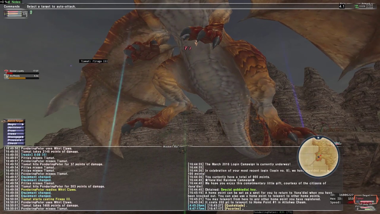 FFXI - Pittle vs Tiamat - YouTube