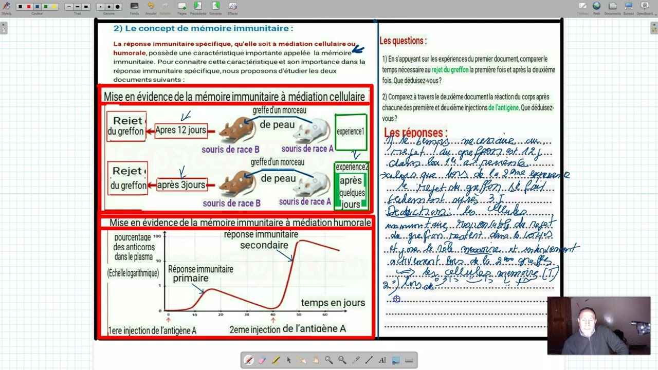 svt:immunologie: notion de memoire immunitaire - YouTube
