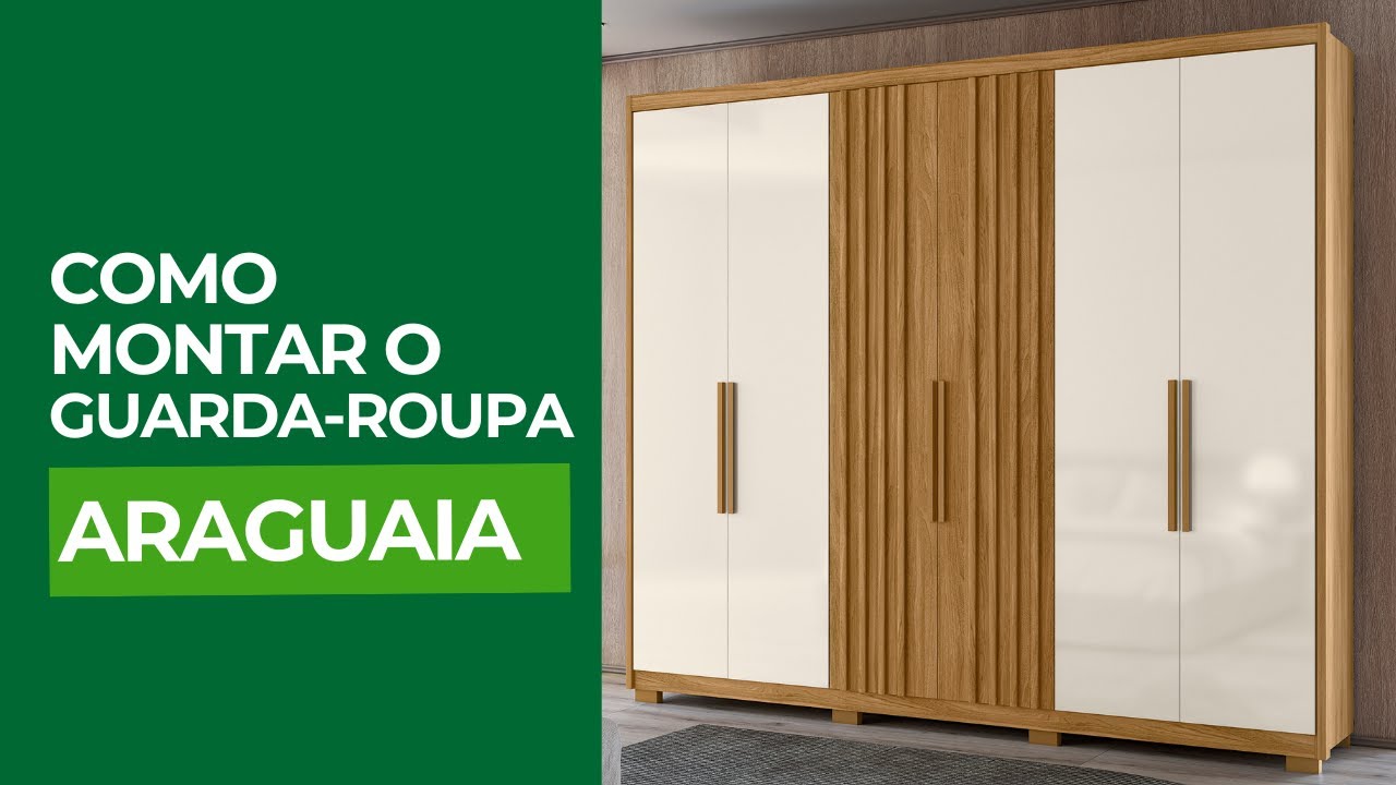 Como montar o Guarda-Roupa Araguaia Moval Móveis - YouTube