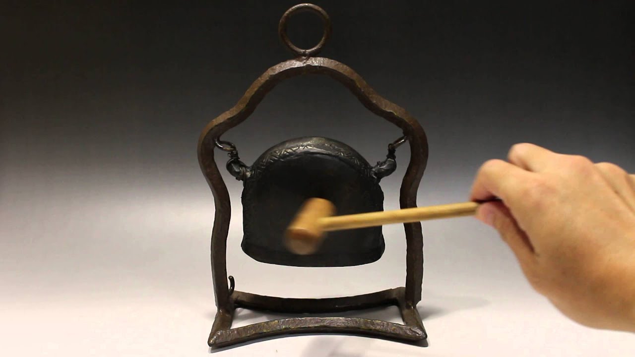 Japanese Antique Buddhist Bronze temple bell Vajra Bell esoteric ...