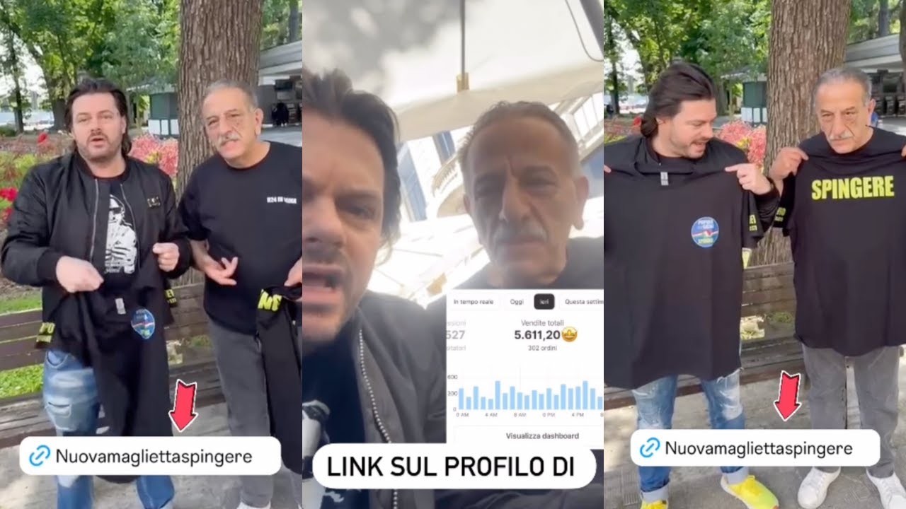 Filippo Champagne e Nevio lo stirato presentano le nuove magliette per ...