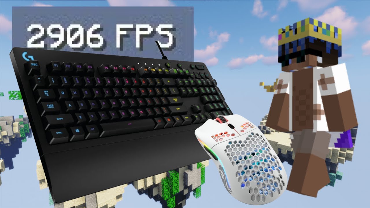 Moonwalking in CoralMC bedwars - Asmr Mouse & Keyboard Sounds - YouTube