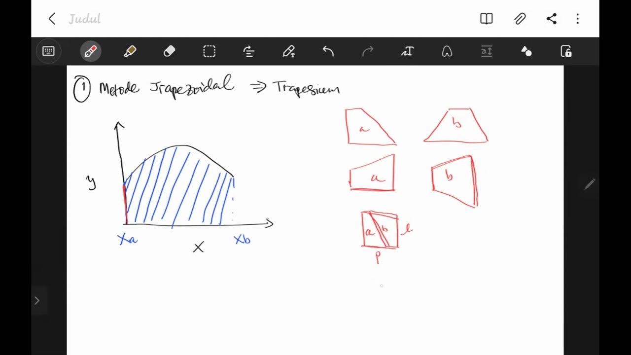 Konsep Integrasi Metode Trapezoidal dan Simpson Rules - YouTube