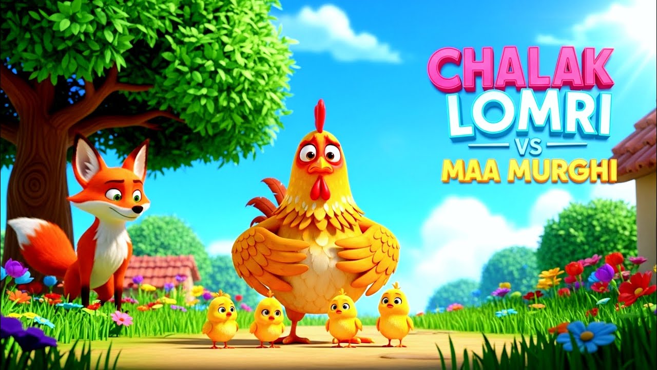 Jungle cartoon Story | Chalak Lomri aur Samajhdar Murghi | cartoon ...