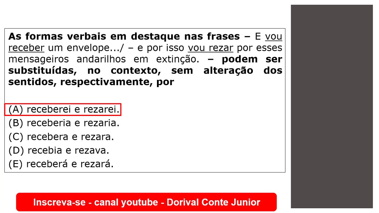 VÍDEO 3 FORMAS VERBAIS III - YouTube