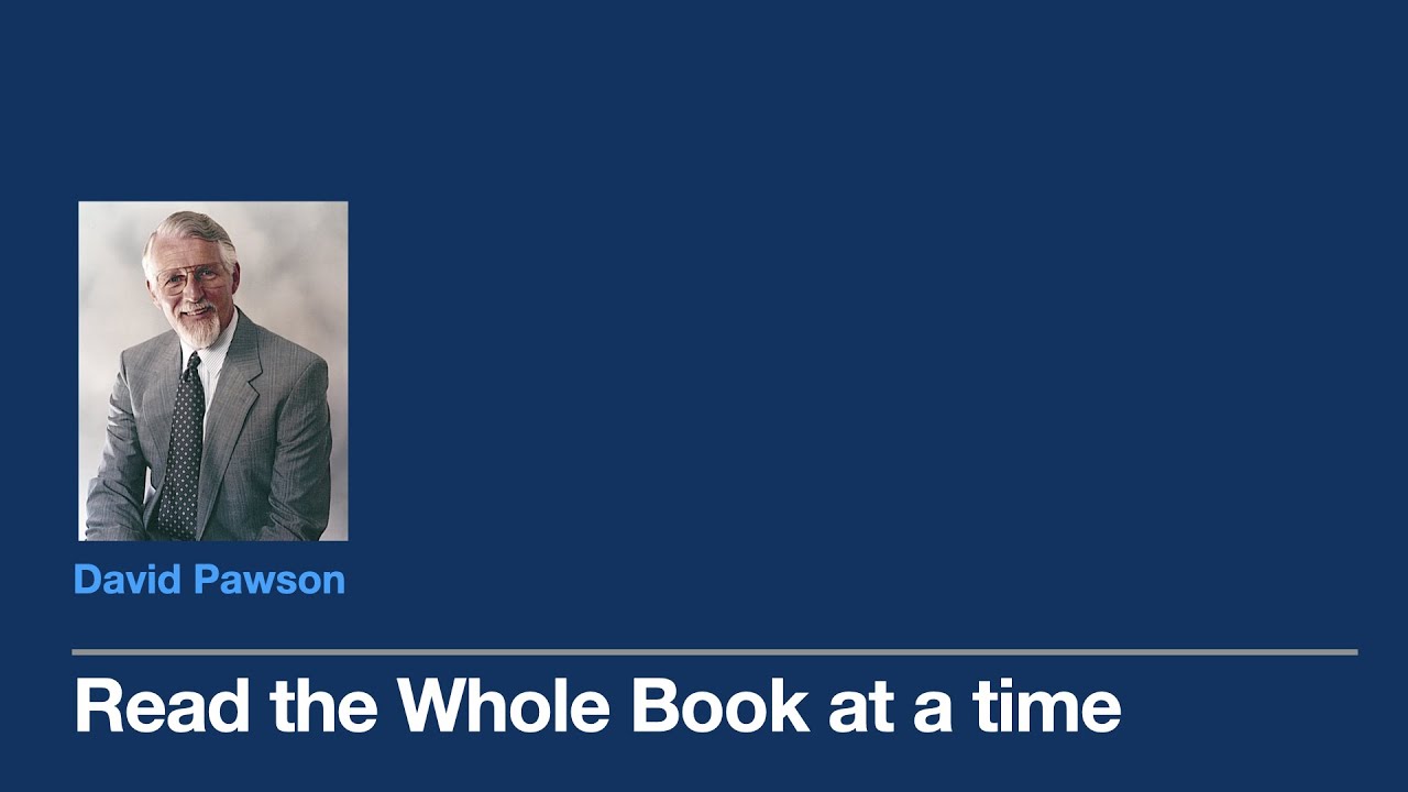 05 Read the whole book at a time - YouTube