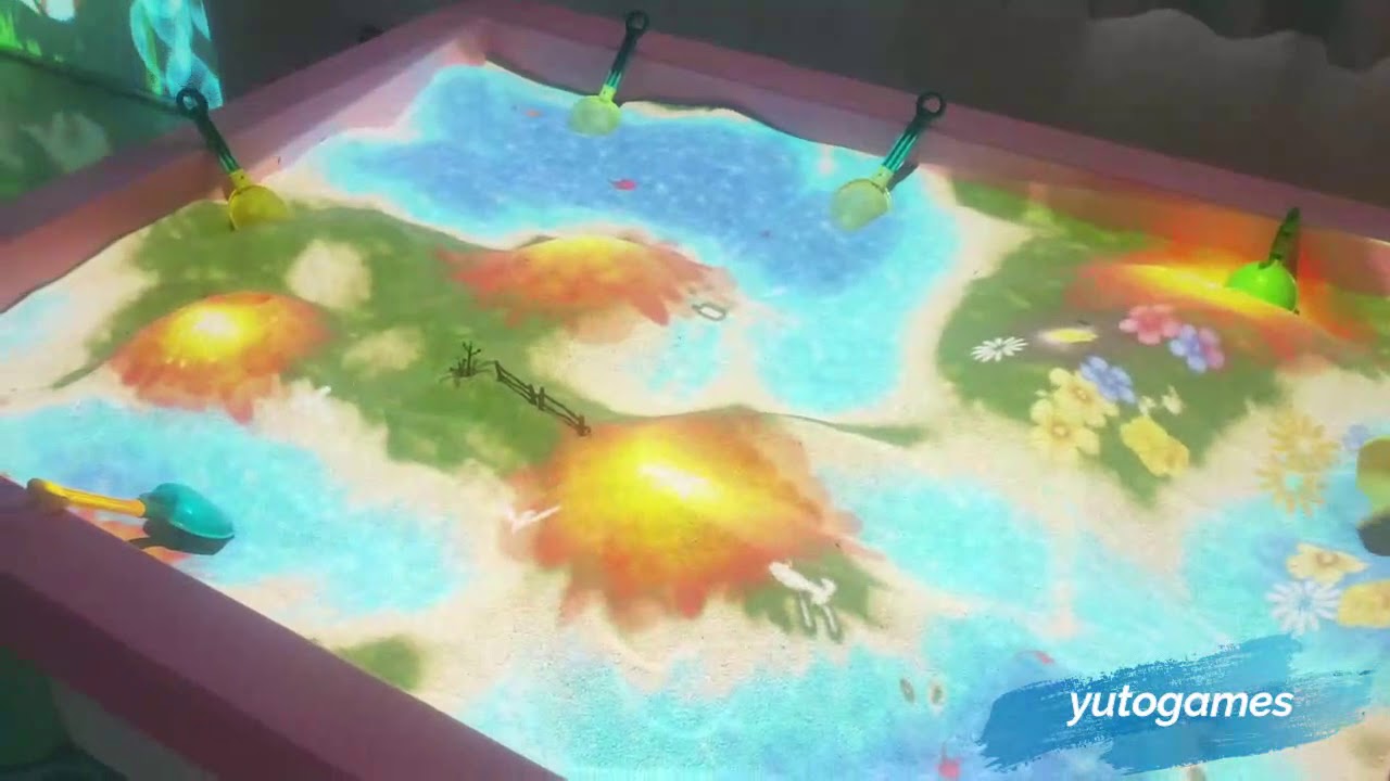 Projection sand pool game Reallity projection game interactive ...