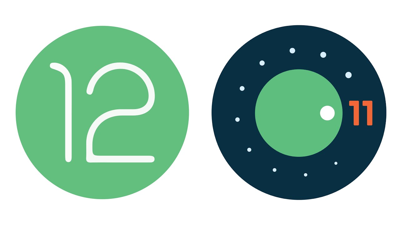 Android 12 vs Android 11 logo animation - YouTube