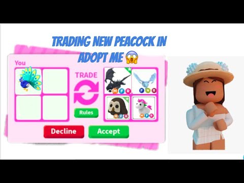 TRADING BRAND NEW PEACOCK ! ( ROBLOX ADOPT ME ) - YouTube