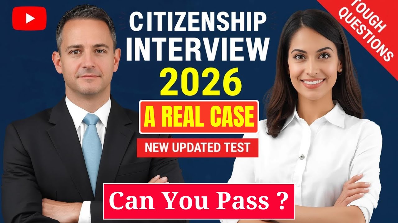 NEW! (Actual Case) US Citizenship Interview 2026 Questions & Answers ...