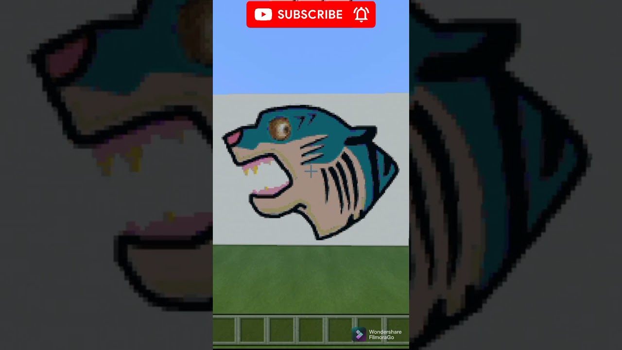 Minecraft: Mr Beast Logo Pixel Art Creations #shorts #mrbeast # ...