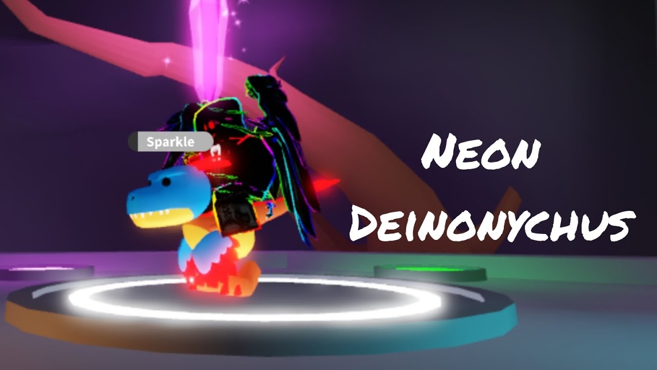 Making a Neon Deinonychus on Adopt Me - YouTube