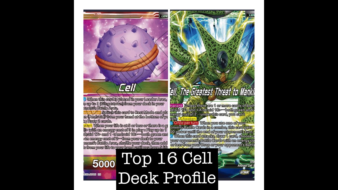 TOP 16 CELL deck profile Core TCG Online Regional - YouTube