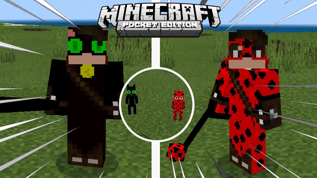NOVO ADDON/MOD DE MIRACULOUS AS AVENTURAS DE LADYBUG NO MINECRAFT PE ...