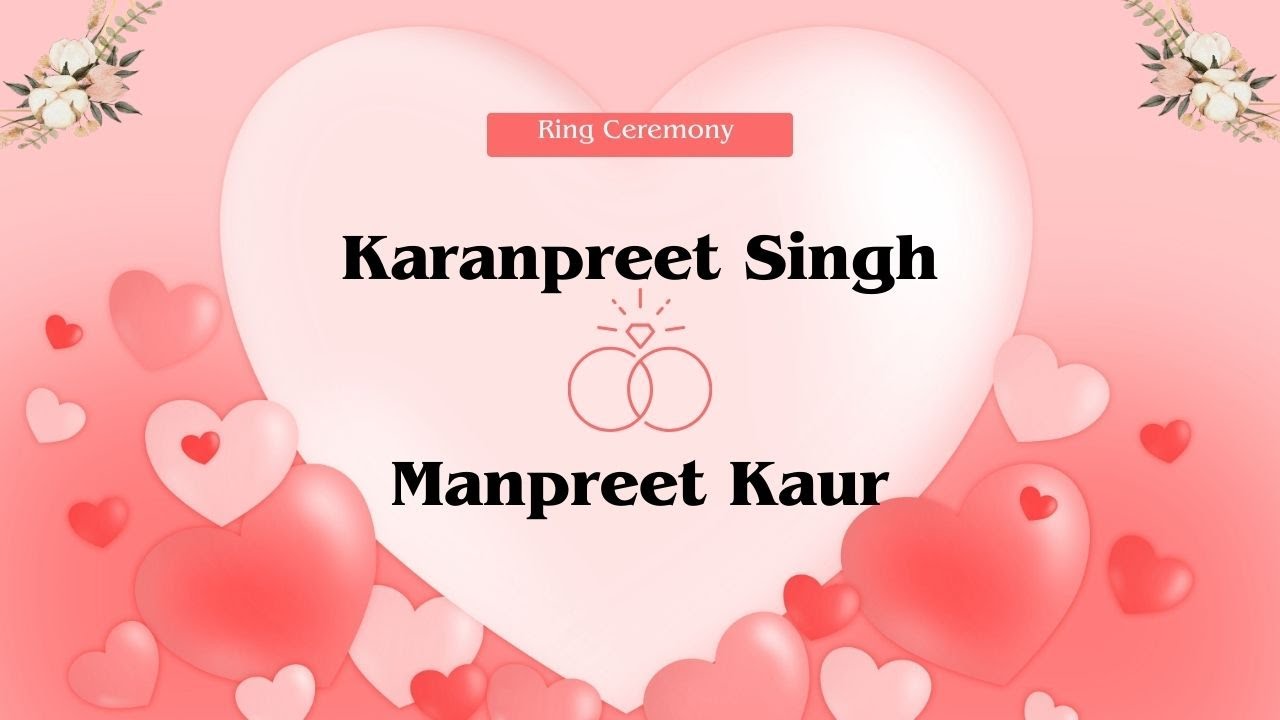 LIVE🔴 RING CEREMONY || KARANPREET SINGH & MANPREET KAUR || DALVIR FILM ...
