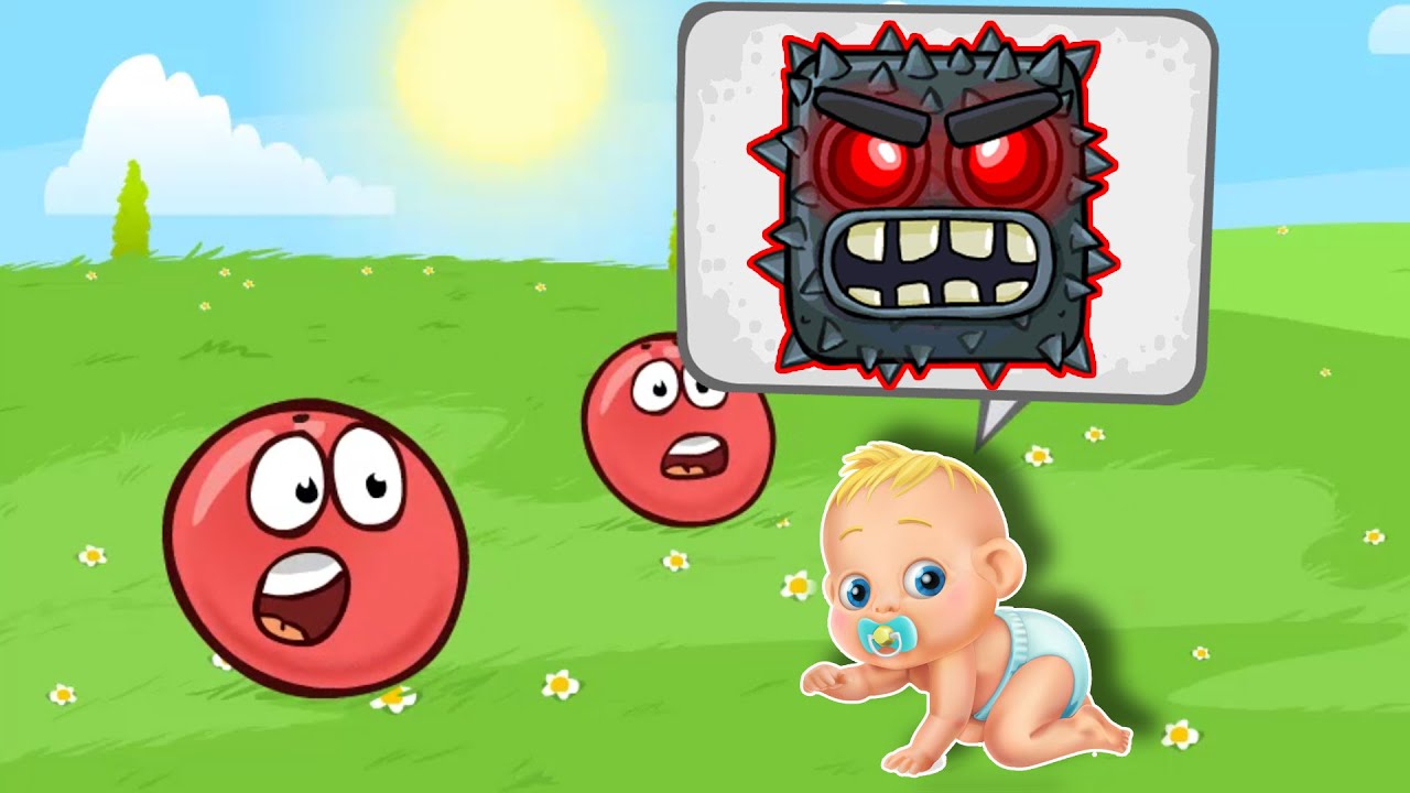 Red Ball 4 with Baby in Real World - YouTube