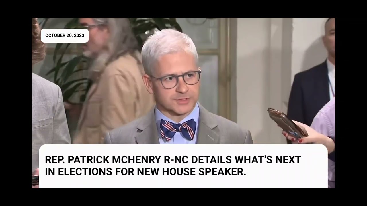 Rep. Patrick McHenry R-NC Details What's Next In Elections For New ...