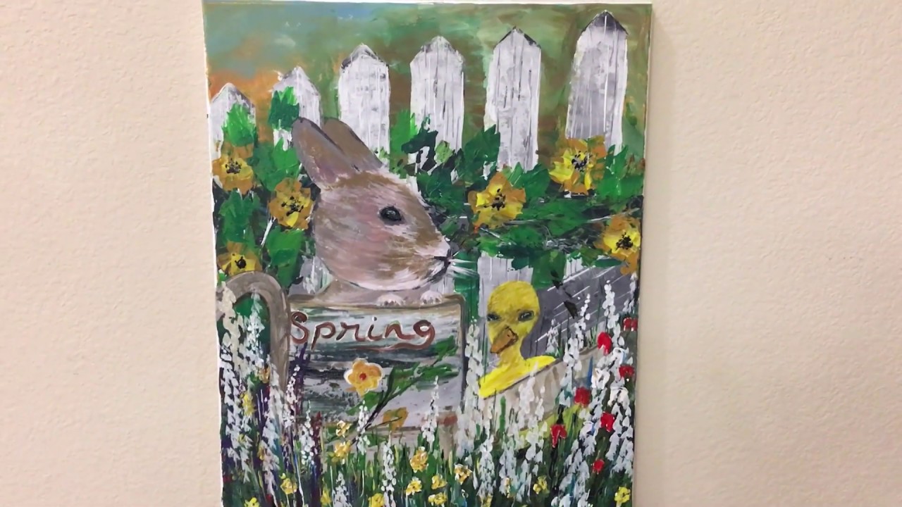How to Paint Spring Bunny step by step. Easter Bunny. - YouTube