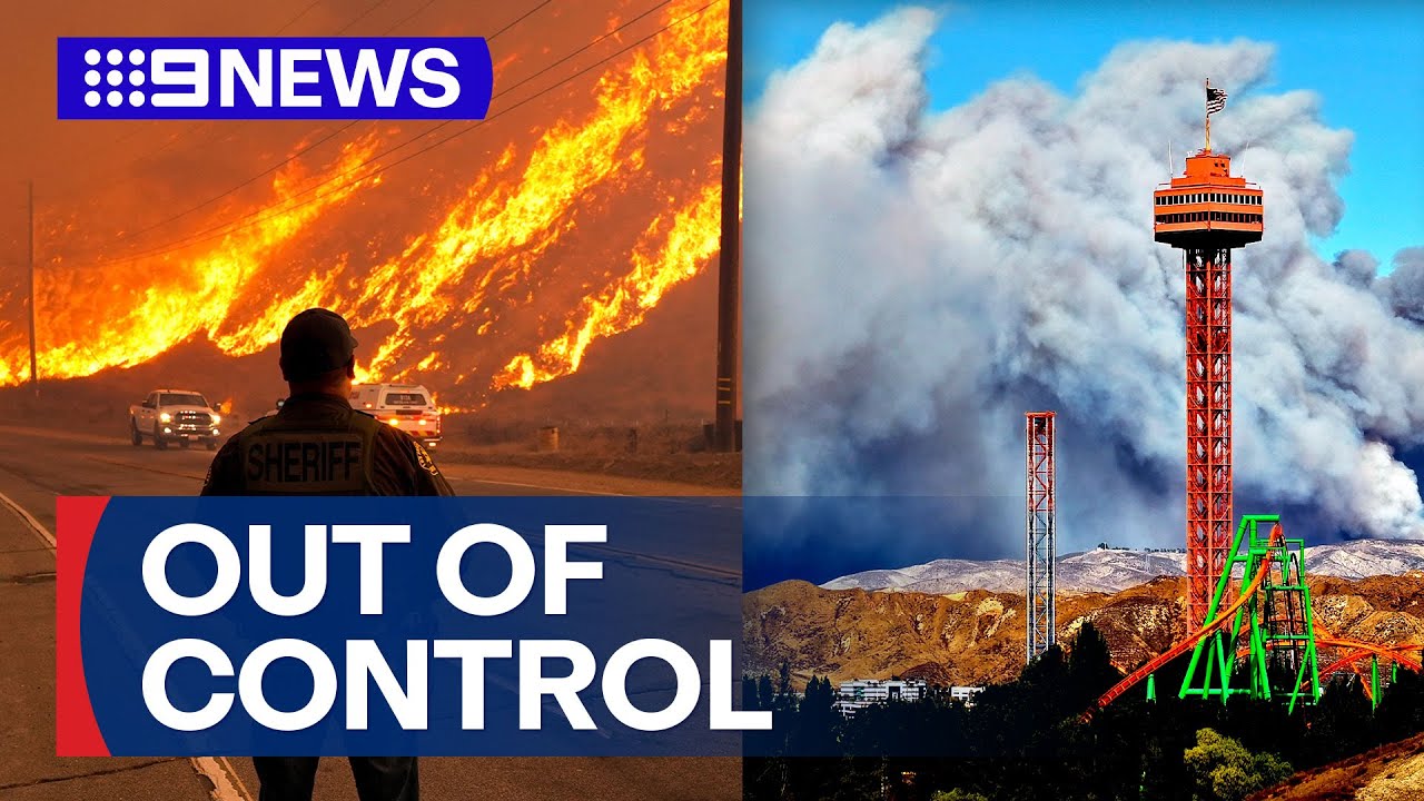 Another out-of-control fire burning in California | 9 News Australia ...