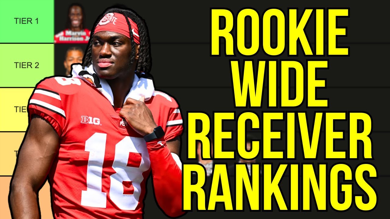 Top 10 Rookie WR Rankings w/Tiers - 2024 Dynasty Fantasy Football - YouTube
