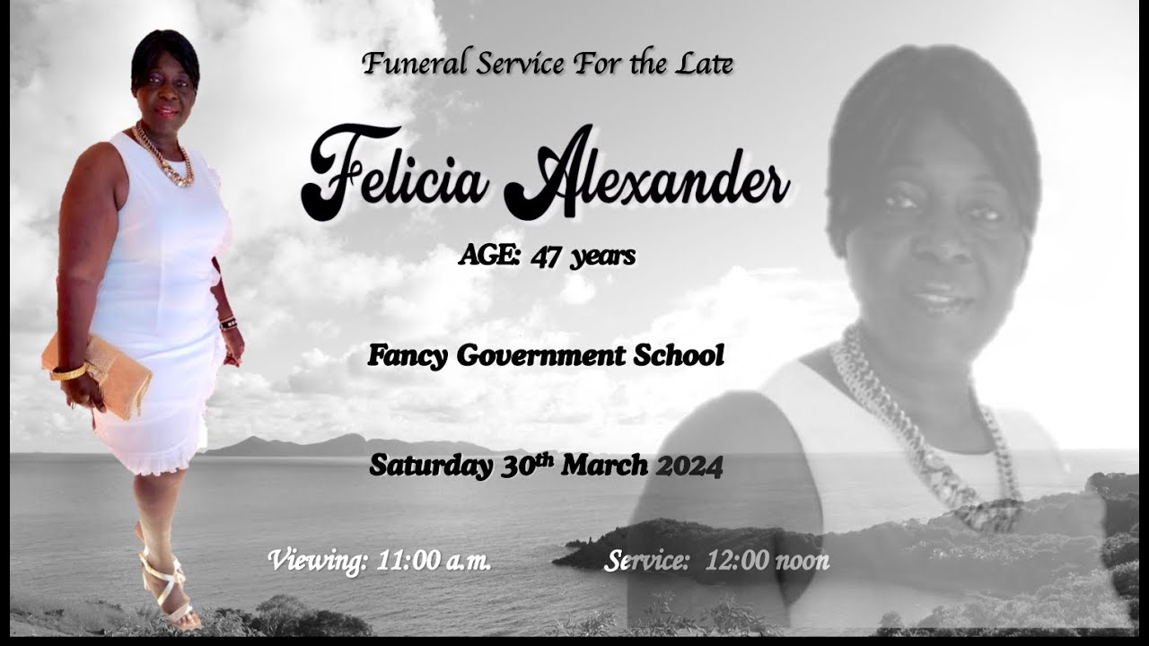 Funeral service for Felicia Alexander - YouTube