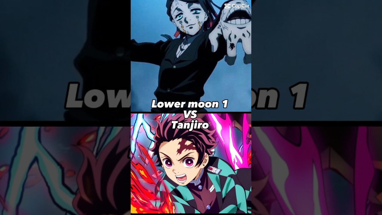 Lower moon 1 vs Tanjiro #demonslayer - YouTube
