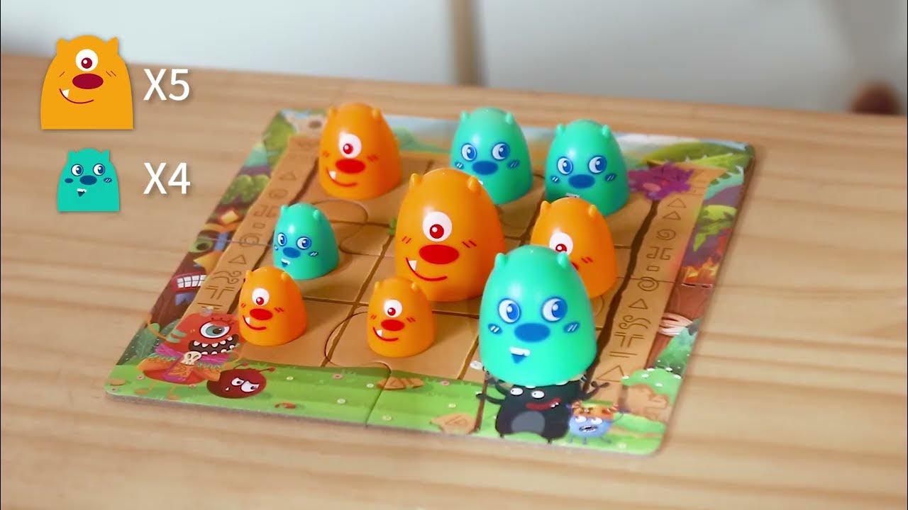 Monster Tic Tac Toe EN | Games | Hapetoys - YouTube