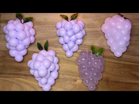 Clay vs Coconut Oil Base Soap Grapes ASMR | Hard Wax, Soft Wax & Resin Test