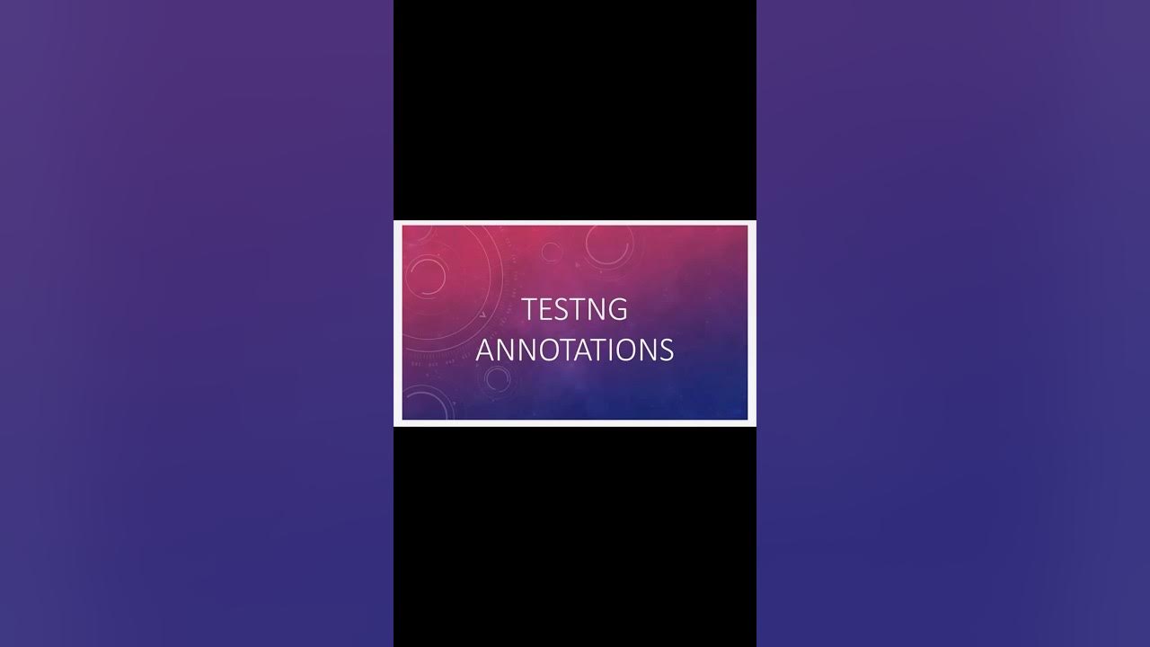 1) TestNG Annotations #shorts #testng #selenium #interviewquestions # ...