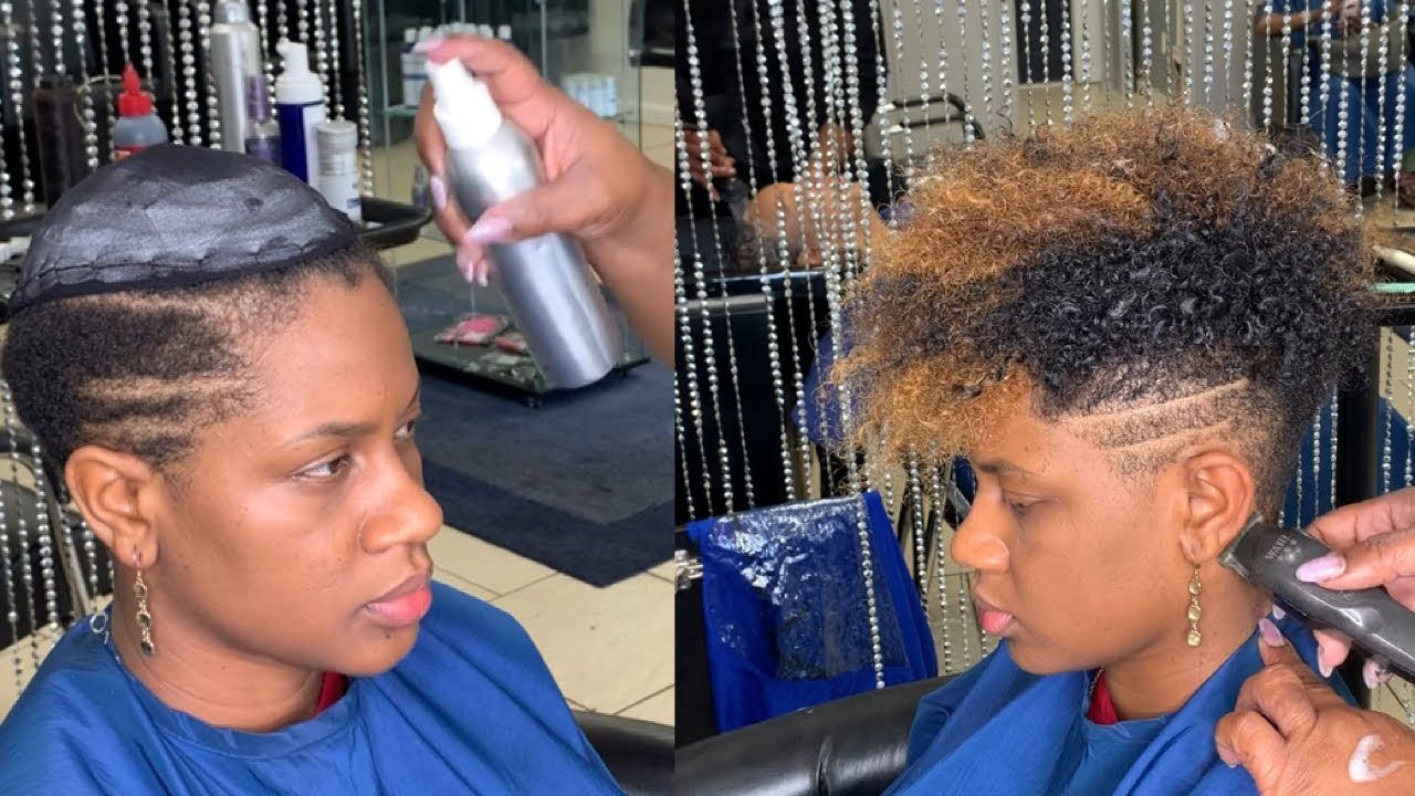 Curly Weaves With Shaved Sides