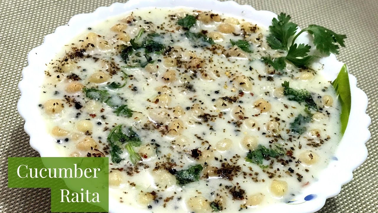 Cucumber Raita--Kheera Raita-How To Make Raita-Dahi Raita With Tadka ...