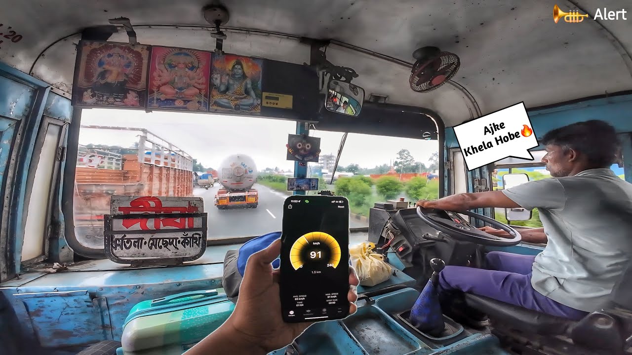 NON AC BUS DRIVER GONE MAD💀 EXTREMELY AGGRESSIVE & SKILLED BUS Driving ...