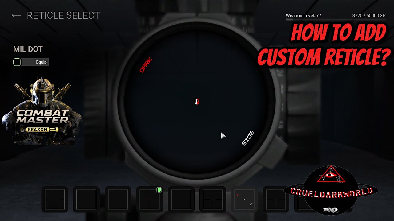 How To Add a Custom Reticle in Combat Master - YouTube