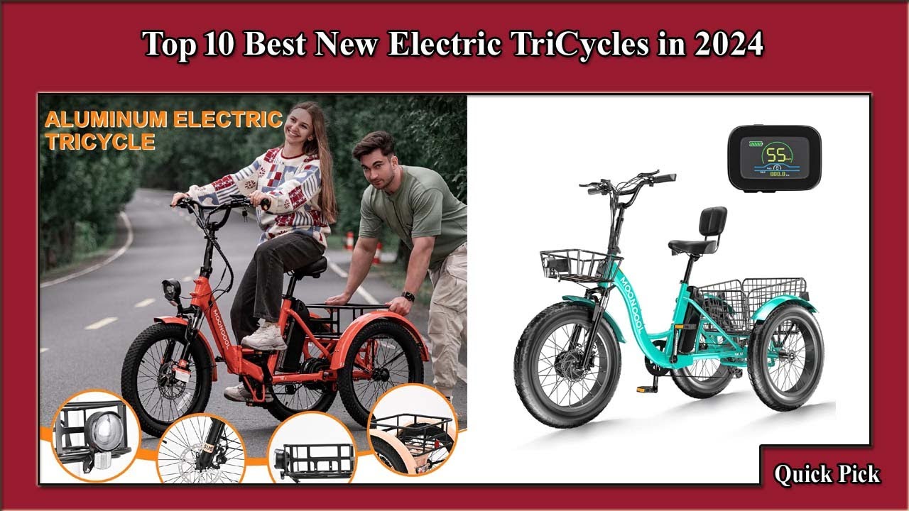 Top 10 Best New Electric TriCycles in 2024 - YouTube