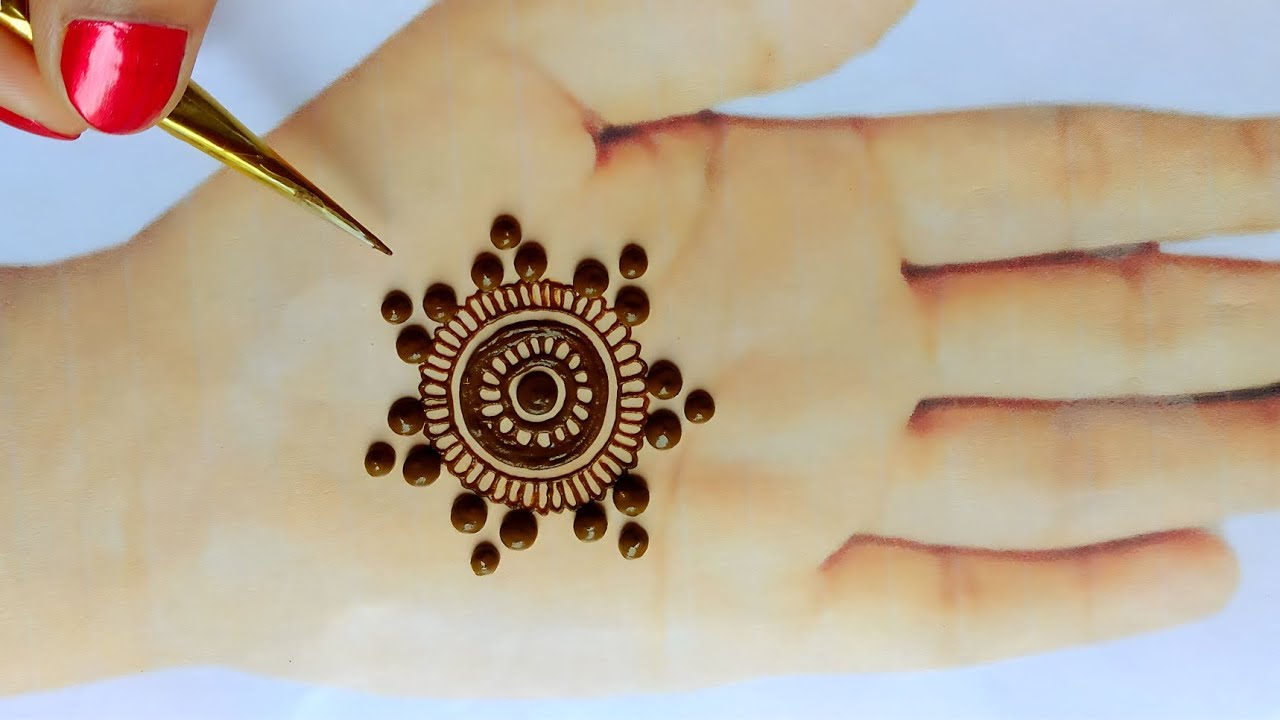 Very easy mandala style mehndi design| Mehandi ka design| Aage hath ki mehndi| Mehndi/henna ...
