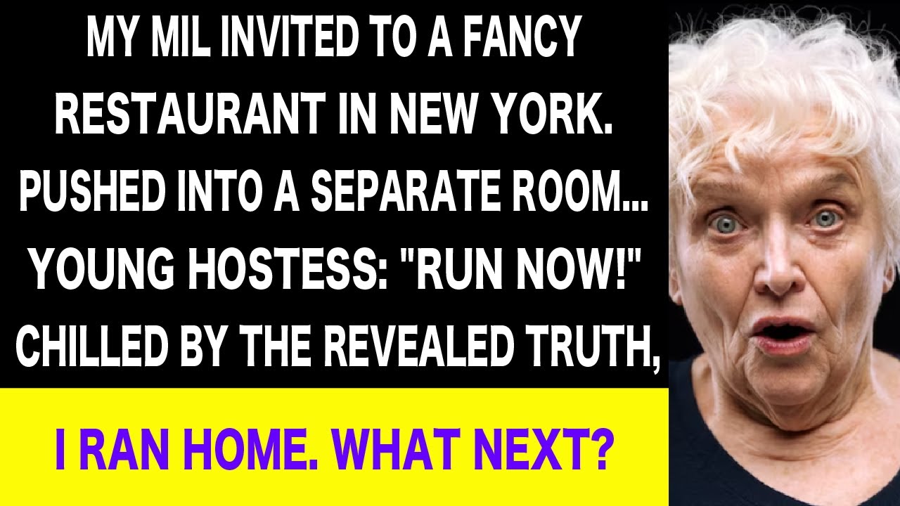 My MIL invited me to a posh place. Suddenly separated, hostess said ...
