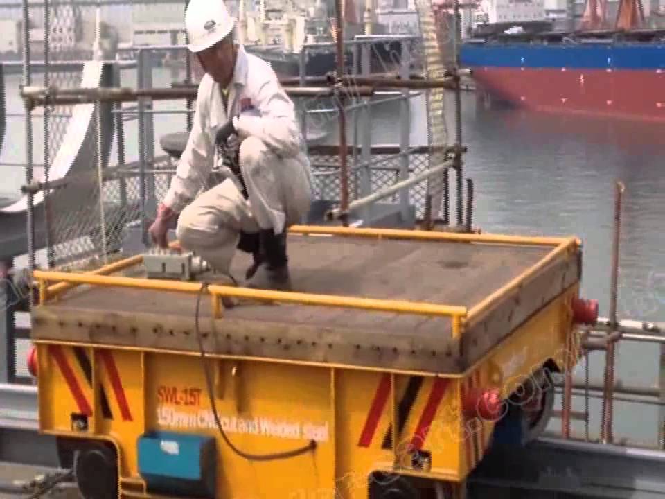 cable reel powered car moving equipment - YouTube