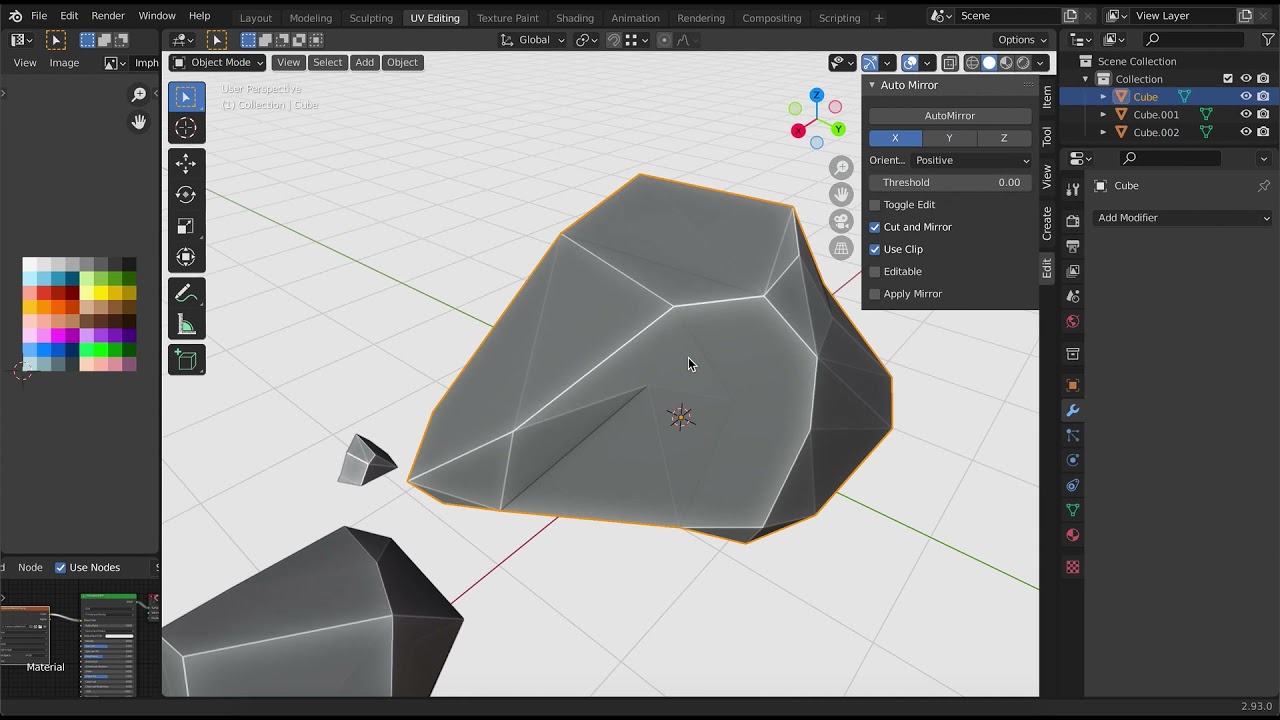 [Blender] Modelling some low-poly rocks (Timelapse) - YouTube
