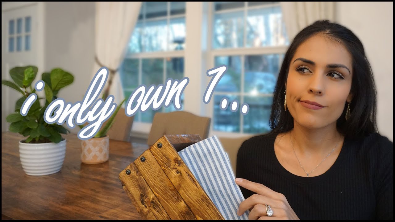 15 Things I Only Own ONE Of + 10 Common Items I Don’t Own - YouTube
