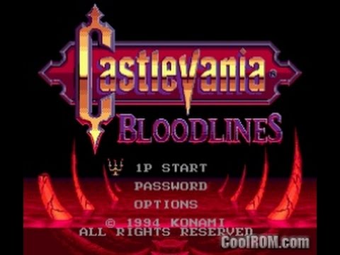 1994 Castlevania: Bloodlines SEGA Genesis Old School retro game ...